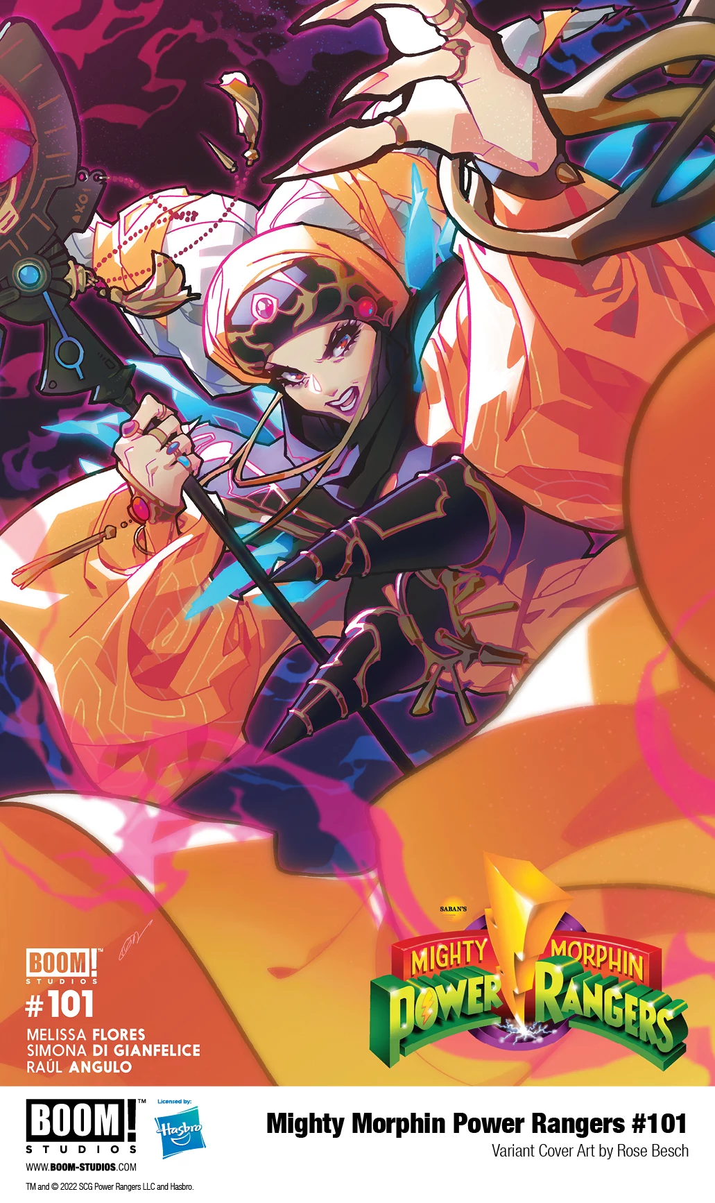 Les variant covers de Rose Besch pour Mighty Morphin Power Rangers #101 ...